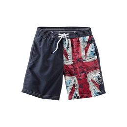 Venice Beach Badeshorts Jungen Gr&ouml;&szlig;e 134/140 navy / hellblau / rot / wei&szlig;