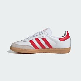 adidas originals Sneaker 'Samba' Jungen Gr&ouml;&szlig;e 38 kitt / rot / wei&szlig;