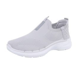 Ital-Design Slip On Damen Gr&ouml;&szlig;e 40 hellgrau