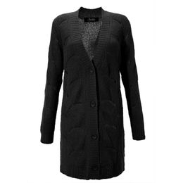 Aniston Selected Strickjacke Damen Gr&ouml;&szlig;e XXXL schwarz