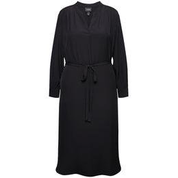 Ulla Popken Blusenkleid Damen Gr&ouml;&szlig;e 44 schwarz Winterkleid