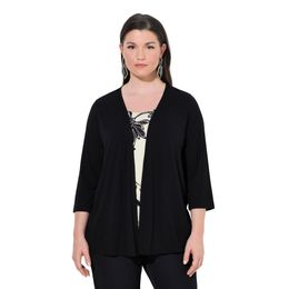 Ulla Popken Shirt Damen Gr&ouml;&szlig;e XXXL/4XL schwarz / wei&szlig;