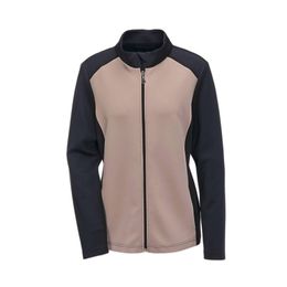 GOLDNER Sweatjacke Damen Gr&ouml;&szlig;e L/XL beige / schwarz