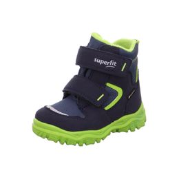 Superfit Snowboots 'Husky' Jungen Gr&ouml;&szlig;e 21 dunkelblau / silbergrau / apfel