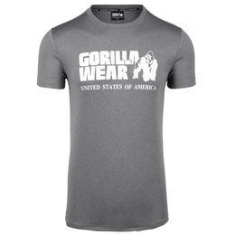 Gorilla Wear T-Shirt 'Classic ' Herren Gr&ouml;&szlig;e XXXL grau / blutrot / wei&szlig;