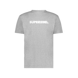 Superrebel Gear T-Shirt 'Keanu' Herren Gr&ouml;&szlig;e S graumeliert / wei&szlig;
