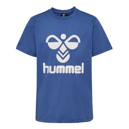 Hummel Sportshirt 'Tres' Jungen Gr&ouml;&szlig;e 98 blau / wei&szlig;