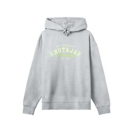 F4NT4STIC Sweatshirt 'Knut & Jan Hamburg Gr&uuml;n' Damen Gr&ouml;&szlig;e XS grau / hellgr&uuml;n