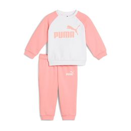 Puma Jogginganzug 'Essentials' Jungen Gr&ouml;&szlig;e 80 rosa / wei&szlig;