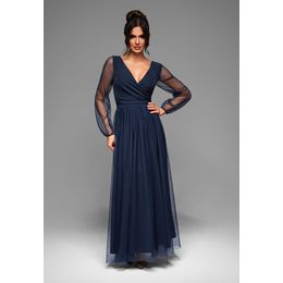 Ombre Abendkleid Damen Gr&ouml;&szlig;e 42 navy Winterkleid