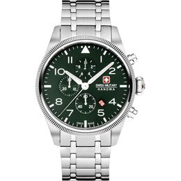 SWISS MILITARY HANOWA Uhr 'Thunderbolt' Herren Gr&ouml;&szlig;e One Size tanne / silber