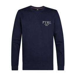PETROL INDUSTRIES Pullover 'Dubuque' Herren Gr&ouml;&szlig;e M hellbeige / marine