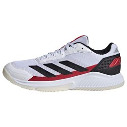 adidas Performance Sportschuh 'Courtquick' Damen Gr&ouml;&szlig;e 49/49.5 dunkelrot / schwarz / wei&szlig;