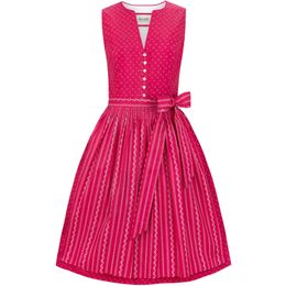 Stockerpoint Dirndl 'Fina' Damen Gr&ouml;&szlig;e 46 rot / wei&szlig;