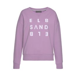 ELBSAND Sweatshirt Damen Gr&ouml;&szlig;e XL helllila / wei&szlig;