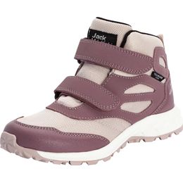 Jack Wolfskin Outdoorschuh 'Woodland' Jungen Gr&ouml;&szlig;e 37 hellbeige / mauve / schwarz