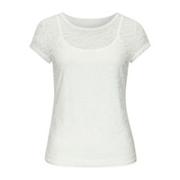 Lascana T-Shirt Damen Gr&ouml;&szlig;e S/M wei&szlig;