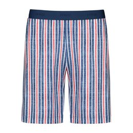 Mey Pyjamashorts 'Towel Stripe' Herren Gr&ouml;&szlig;e L navy / rot / wei&szlig;