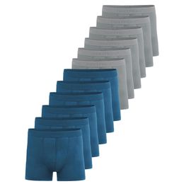 Normani Boxershorts Herren Gr&ouml;&szlig;e L blau / anthrazit
