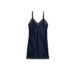 Intimissimi Silk Slip with Lace Damen Gr&ouml;&szlig;e S marine