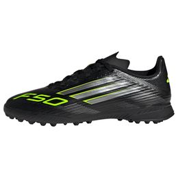 adidas Performance Fu&szlig;ballschuh 'F50 League' Jungen Gr&ouml;&szlig;e 38 hellgr&uuml;n / schwarz / silber