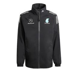 adidas Performance Sportjacke 'Mercedes - AMG Petronas Formula One Team' Herren Gr&ouml;&szlig;e 4XL t&uuml;rkis / silbergrau / schwarz / offwhite