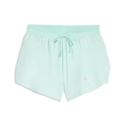 Puma Sportshorts 'Raceday' Damen Gr&ouml;&szlig;e S silbergrau / mint