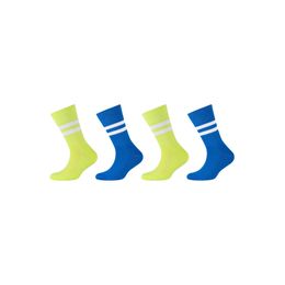 s.Oliver Socken M&auml;dchen Gr&ouml;&szlig;e 31/34 blau / neongr&uuml;n / wei&szlig;