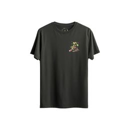 Kaft T-Shirt 'Flora' Damen Gr&ouml;&szlig;e XXL braun / anthrazit / hellgr&uuml;n / orange