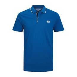 Jack & Jones Jack & Jones Poloshirt 'JCOLogan' Herren Gr&ouml;&szlig;e M blau / schwarz / wei&szlig;