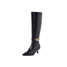 Baldinini Boots Damen Gr&ouml;&szlig;e 36.5 gold / schwarz Winterschuhe