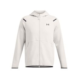 Under Armour Sportsweatjacke 'Unstoppable Flc' Herren Gr&ouml;&szlig;e XXXL schwarz / wei&szlig;