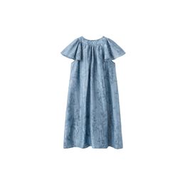 Mango Kids Kleid 'Sofia' M&auml;dchen Gr&ouml;&szlig;e 140 rauchblau / royalblau