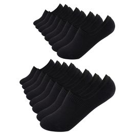 Footnote F&uuml;&szlig;linge 'Footnote F&uuml;&szlig;linge - unsichtbare Low Cut Sneakersocken mit Silikon - 8 Paar' Herren Gr&ouml;&szlig;e 35/38 schwarz