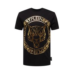 Plein Sport T-Shirt 'Tiger' Herren Gr&ouml;&szlig;e 4XL gold / schwarz