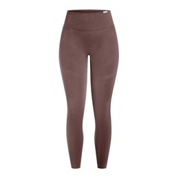 Smilodox Leggings Seamless Scrunch Lesedi Damen Gr&ouml;&szlig;e S dunkelbraun