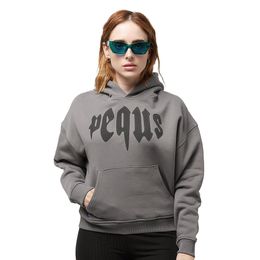 PEQUS Sweatshirt 'Cropped Mythic' Damen Gr&ouml;&szlig;e XS grau