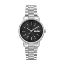 DKNY Analoguhr 'Urban' Damen Gr&ouml;&szlig;e One Size silber