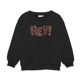 Minymo Sweatshirt M&auml;dchen Gr&ouml;&szlig;e 122 braun / schwarz