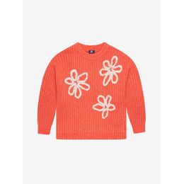 Le Temps Des Cerises Pullover 'Flower' Damen Gr&ouml;&szlig;e S orangerot