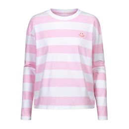 Mey Schlafshirt 'Streaked Lines' Damen Gr&ouml;&szlig;e XS pink / wei&szlig;