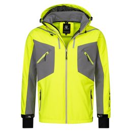 Rock Creek Outdoorjacke Herren Gr&ouml;&szlig;e 5XL neongelb / grau / schwarz