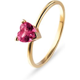 Christ Ring Damen Gr&ouml;&szlig;e 52 gold / pink