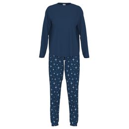 Mey Pyjama 'Polar Sky' Damen Gr&ouml;&szlig;e L dunkelblau Winterkleid