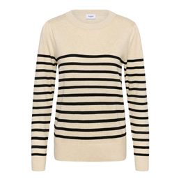 Saint Tropez Pullover Damen Gr&ouml;&szlig;e L beige / schwarz