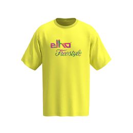 Elho T-Shirt 'Cliff' Damen Gr&ouml;&szlig;e XXXL gelb / gr&uuml;n / pink