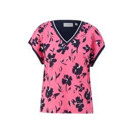 comma, Comma Casual Identity Bluse Damen Gr&ouml;&szlig;e XS navy / pink / wei&szlig;