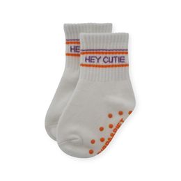 Pippa & Piet Socken 'Hey Cutie' M&auml;dchen Gr&ouml;&szlig;e 23/26.5 orange
