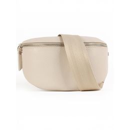 Lepelou G&uuml;rteltasche 'MILA medium' Damen Gr&ouml;&szlig;e 25 cm x 16 cm x 8 cm creme