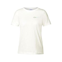 Cecil T-Shirt mit Print-Detail Damen Gr&ouml;&szlig;e XXXL creme